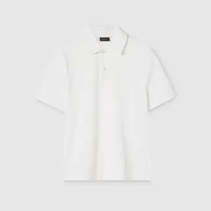 Gucci Cotton Piquet Polo Shirt With Embroidery - White