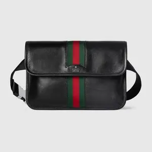 Gucci Web Trademark Small Belt Bag - Black