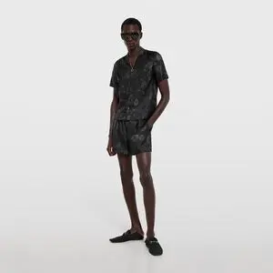 Gucci Printed Silk Twill Bowling Shirt
