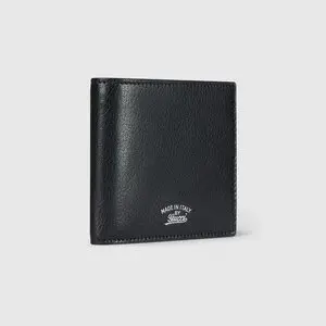 Gucci Lira Bi-fold Wallet Leather - Black