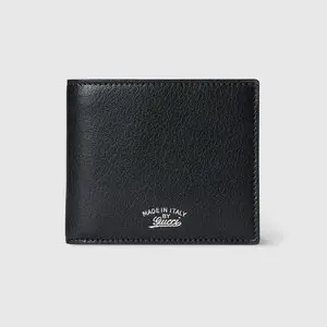 Gucci Lira Bi-fold Wallet Leather - Black