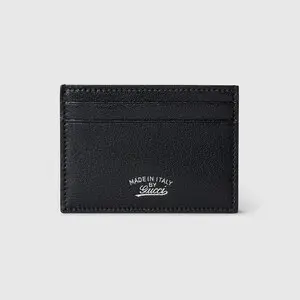 Gucci Lira Card Case Leather - Black