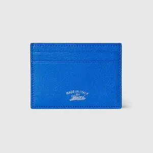 Gucci Lira Card Case Leather - Blue