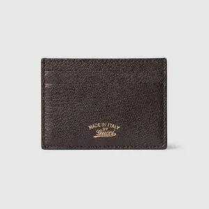 Gucci Lira Card Case Leather - Brown