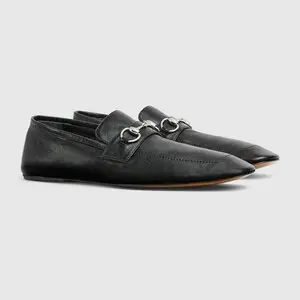 Gucci S Ragazzo Leather Loafer - Black