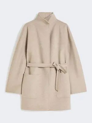 Max Mara Cashmere Wrap Coat - Sand