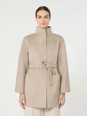 Max Mara Cashmere Wrap Coat - Sand