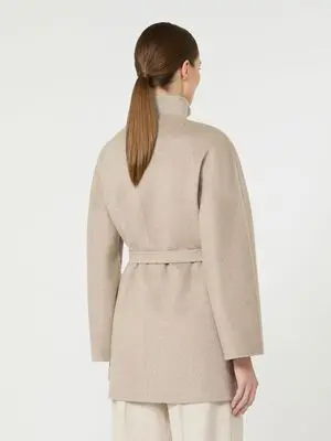 Max Mara Cashmere Wrap Coat - Sand