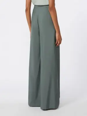 Max Mara Wide-fit Wool And Silk Trousers