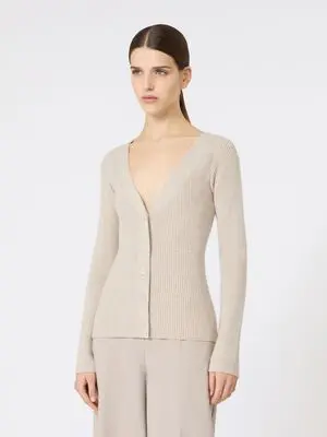 Max Mara Wool And Cashmere Knit Jumper - Beige