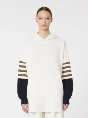 Max Mara Wool-knit Hooded Jumper
