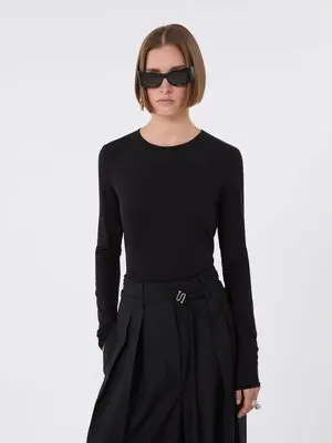 Max Mara Skin-tight Jersey T-shirt