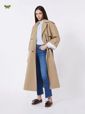 Max Mara Flowing Cotton And Nylon Trench Coat