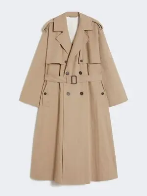 Max Mara Flowing Cotton And Nylon Trench Coat
