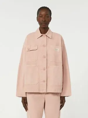 Max Mara Cotton Canvas Workwear Jacket - Pink
