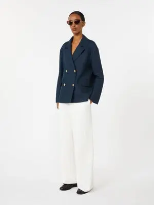 Max Mara Double-breasted Linen Jacket