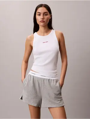Calvin Klein Logo Camis Tanks For Women