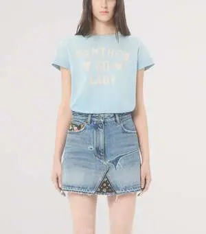 Valentino Garavani Cotton Printed T-shirt - Blue