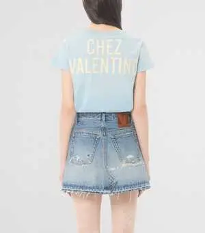 Valentino Garavani Cotton Printed T-shirt - Blue