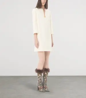 Valentino Garavani Virgin Wool-silk Mini Dress