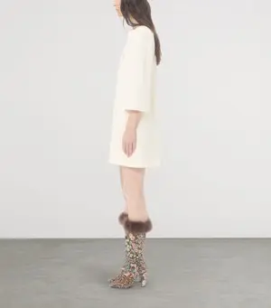 Valentino Garavani Virgin Wool-silk Mini Dress