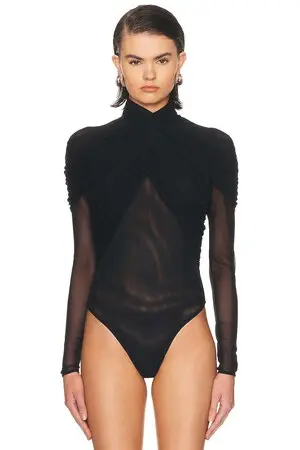 MUGLER Long Sleeve Bodysuit