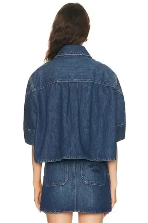Givenchy Cocoon Short Sleeve Shirt - Medium Blue