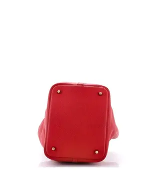 Hermès Mm Picotin Lock Bag Clemence - Red