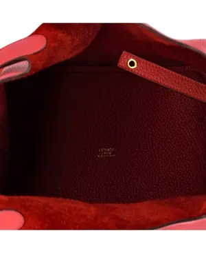 Hermès Mm Picotin Lock Bag Clemence - Red