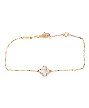 VAN CLEEF & ARPELS Sweet Alhambra Bracelet 18k And Mother Of Pearl - Gold