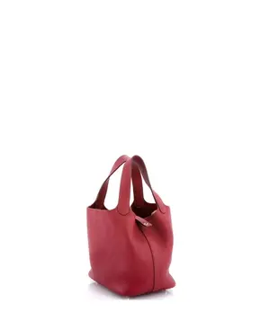 Hermès Pm Picotin Lock Bag Clemence - Red