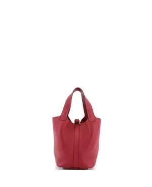 Hermès Pm Picotin Lock Bag Clemence - Red