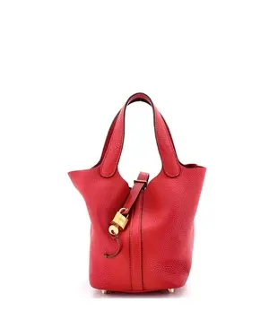 HERMES Pm Picotin Lock Bag Clemence