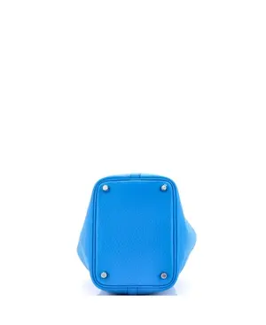 Hermès Pm Picotin Lock Bag Clemence - Blue