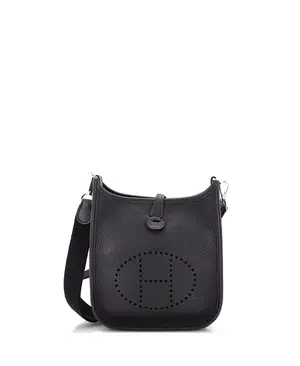 Hermès Tpm Evelyne Bag Gen Iii Clemence - Black