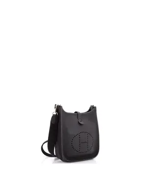 Hermès Tpm Evelyne Bag Gen Iii Clemence - Black
