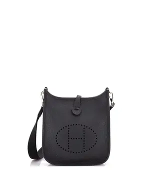 Hermès Tpm Evelyne Bag Gen Iii Clemence - Black