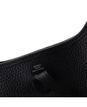 Hermès Tpm Evelyne Bag Gen Iii Clemence - Black