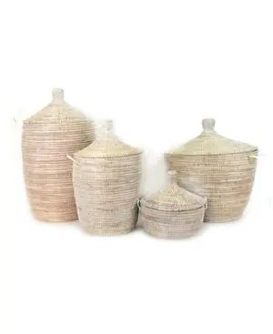 MBARE Dou Lid Storage Monochrome Medium Storage Basket