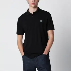 Stone Island Polo Shirt With Logo Patch