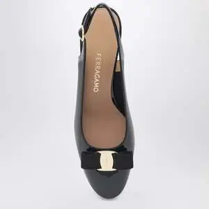 FERRAGAMO Vara Bow Slingback Shoes - Black