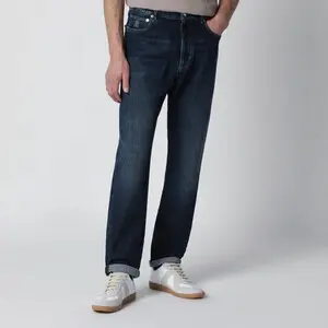 Brunello Cucinelli Washed Denim Jeans With Turn-up Hem - Blue