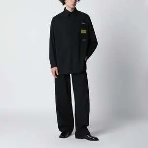 MAISON MARGIELA Wool-blend Shirt With Label Details