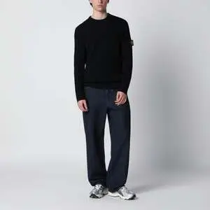 Stone Island Wool Crew-neck Sweater - Black