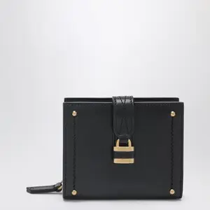 Chloé Paddington Square Wallet In Leather - Black