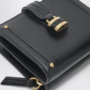 Chloé Paddington Square Wallet In Leather - Black