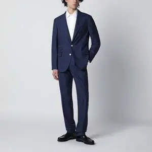 Brunello Cucinelli Single-breasted Wool Suit - Blue