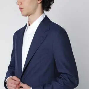 Brunello Cucinelli Single-breasted Wool Suit - Blue