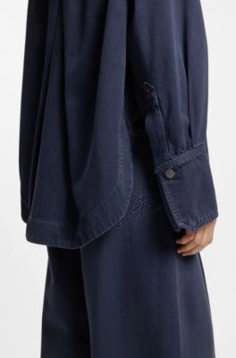 BOSS Oversized Rigid Denim Blouse