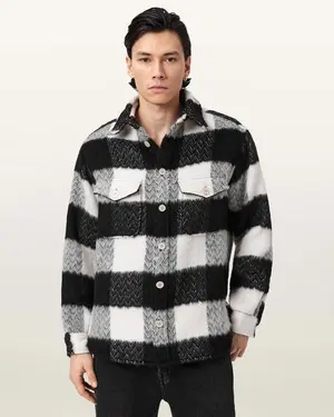 ALLSAINTS River Long Sleeve Check Shirt